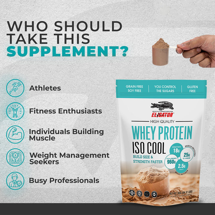 Eligator Whey Protein ISO Cool - 4.4lbs, (2 kg) – Eligator Nutrition